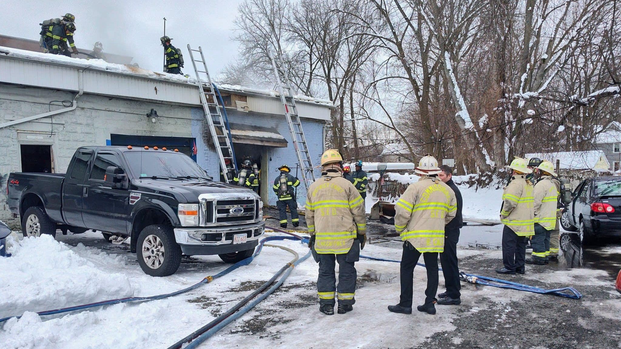 Emergency Crews Respond to Body Shop Fire in Massachusetts ...