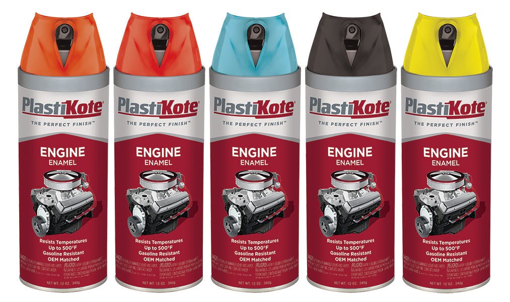 PlastiKote Engine Enamel Paint withstands extreme heat | Fender Bender